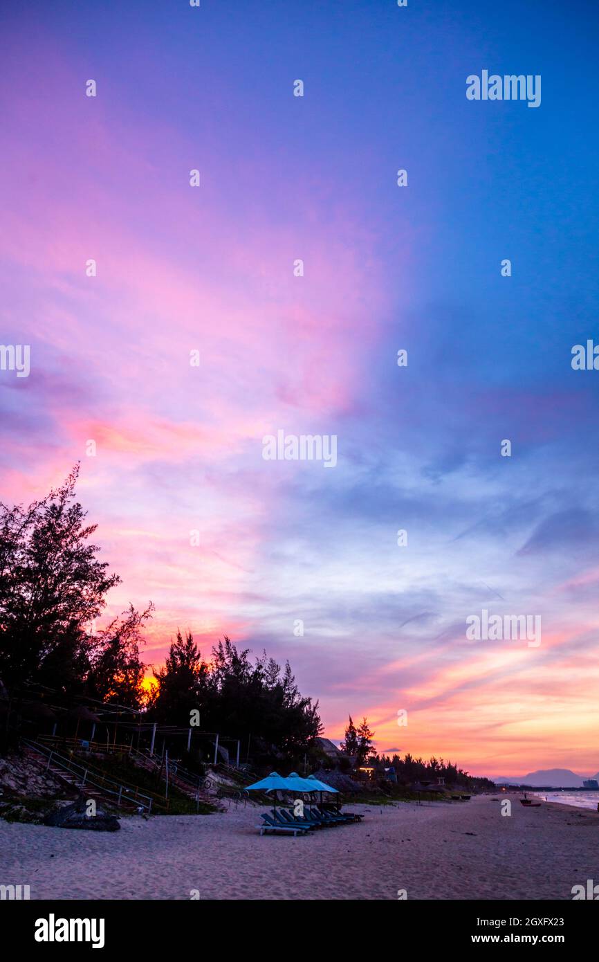 Sunset on An Bang Beach Stock Photo - Alamy