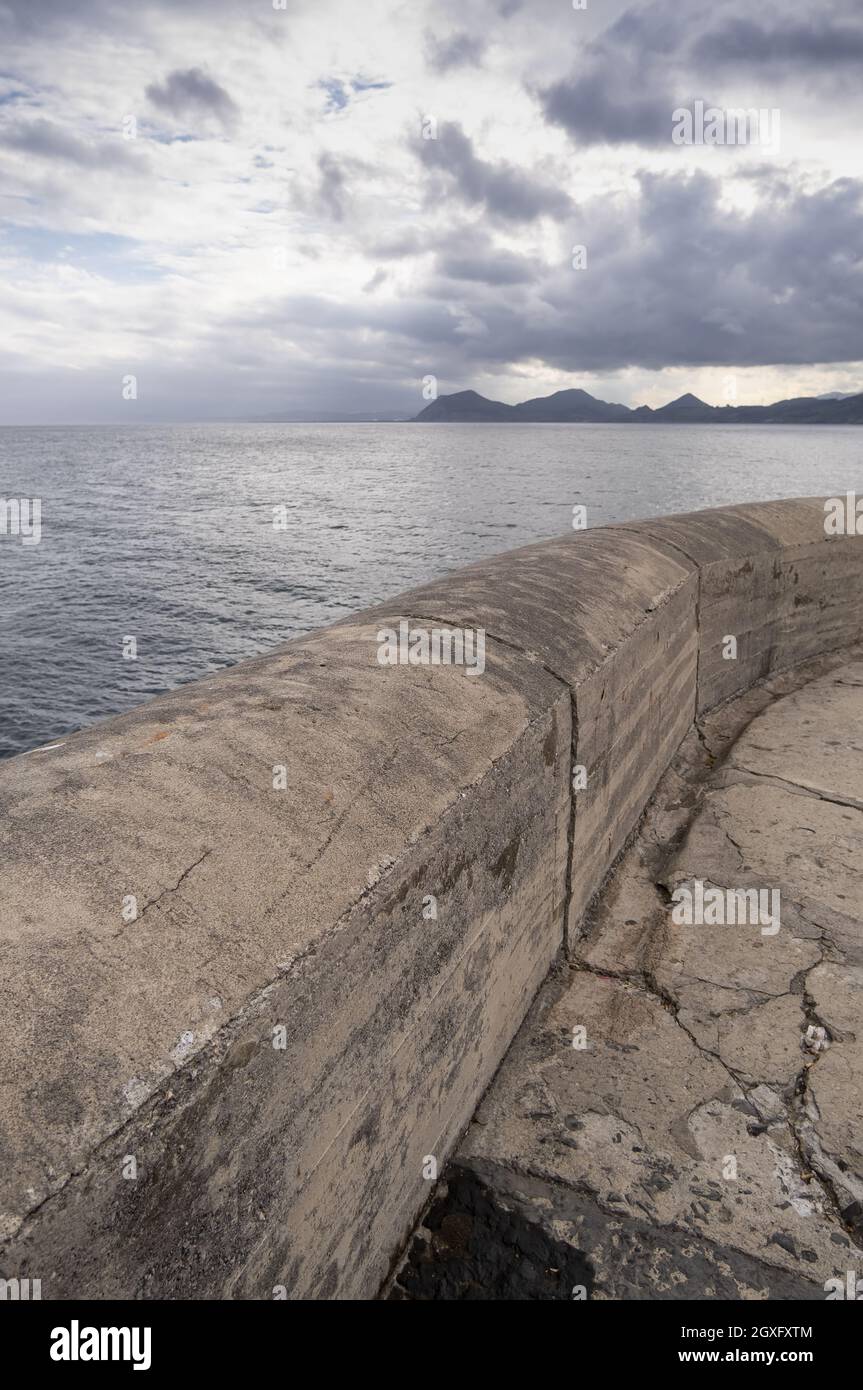 Detail of famous rock formation on a beach, erosion and nature, tourist ...