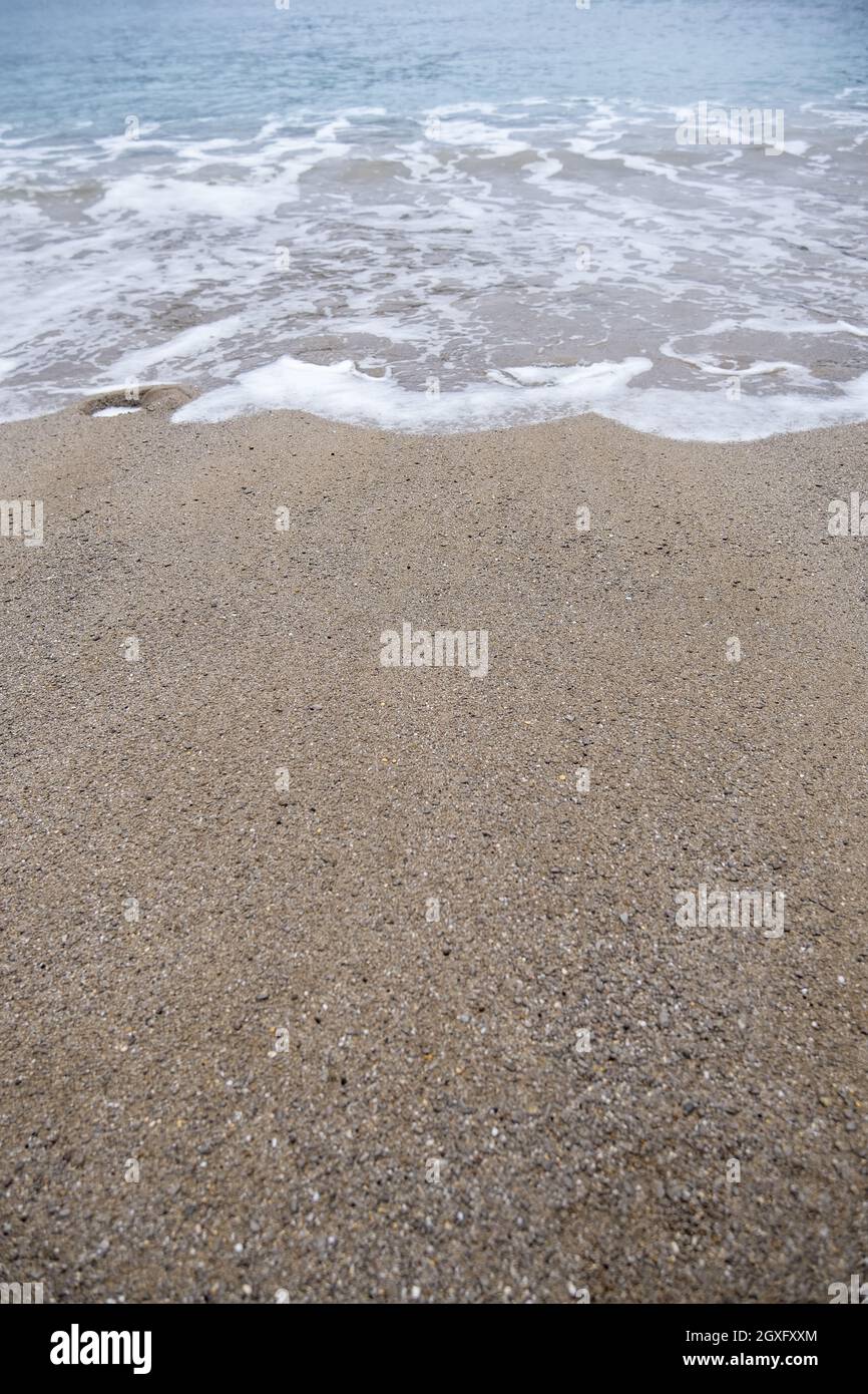 Detail of famous rock formation on a beach, erosion and nature, tourist ...