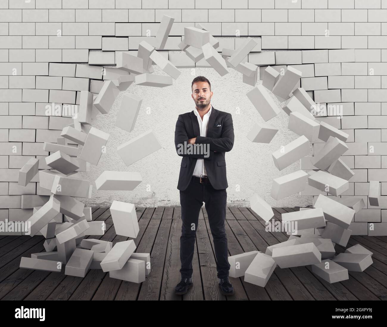 Builder through window hi-res stock photography and images - Alamy