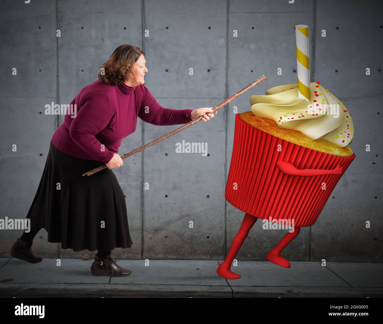 Angry cupcake hi-res stock photography and images - Alamy