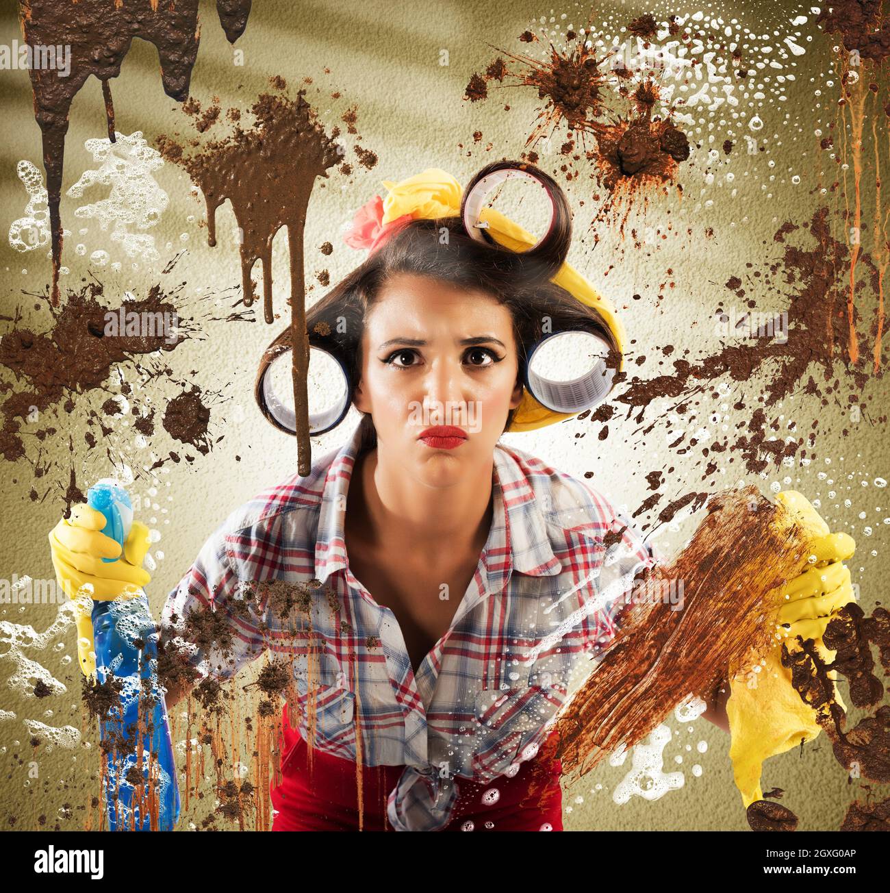 Soap vintage housewife clean hi-res stock photography and images - Alamy