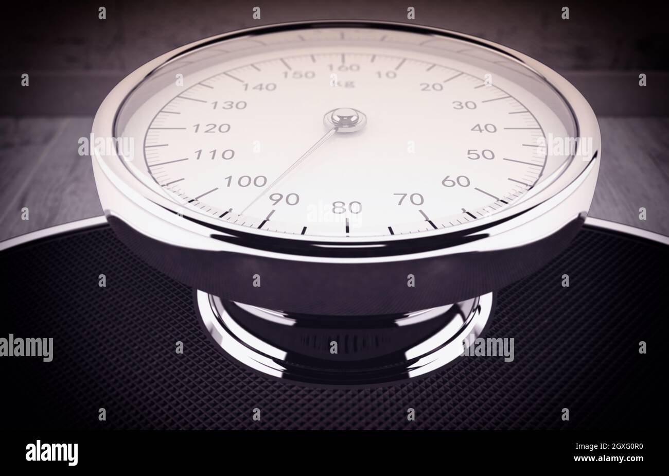 Balance with numbers that measure the weight Stock Photo - Alamy