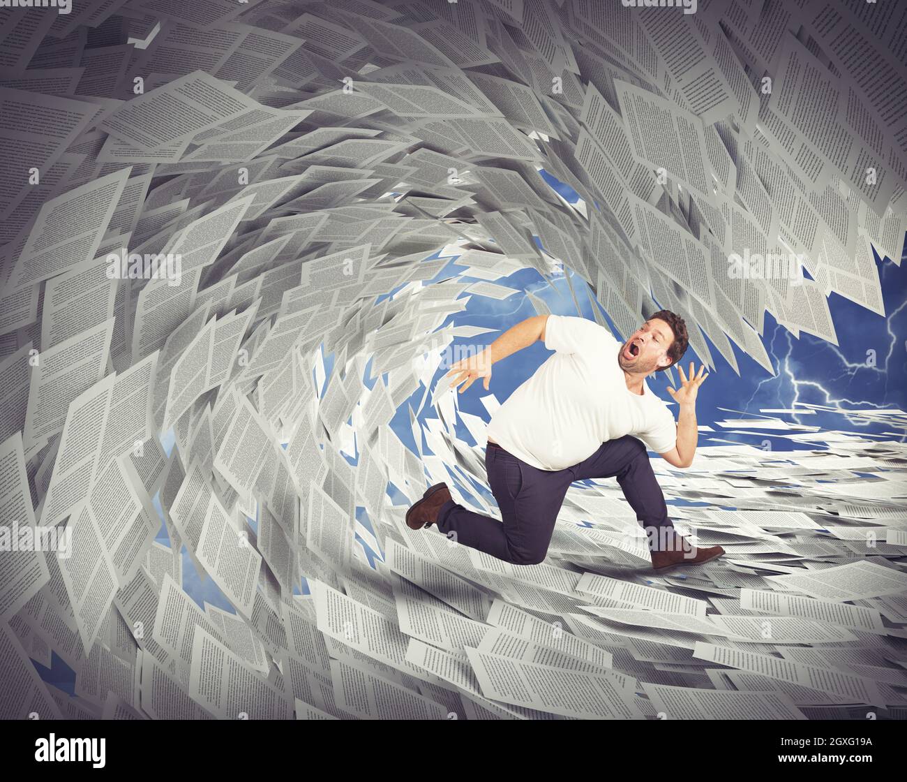 Man running from wave hi-res stock photography and images - Alamy