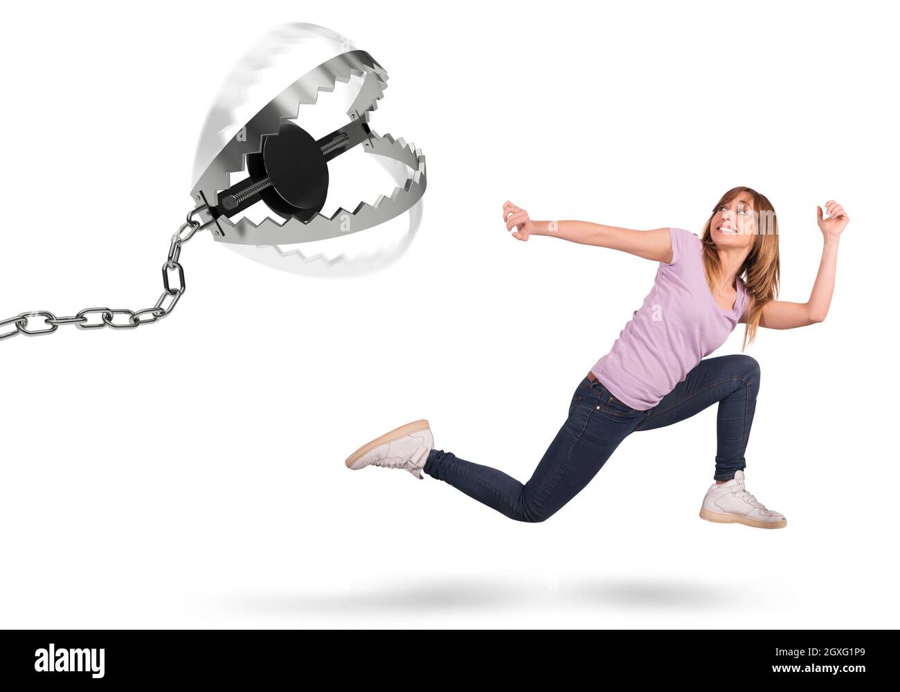 Running scared Cut Out Stock Images & Pictures - Alamy