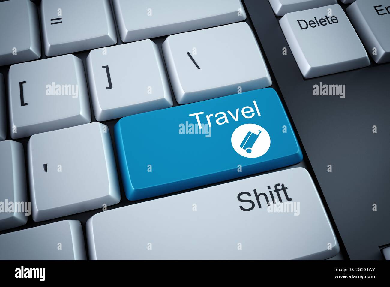 Aircraft on computer keyboard key hi-res stock photography and images ...