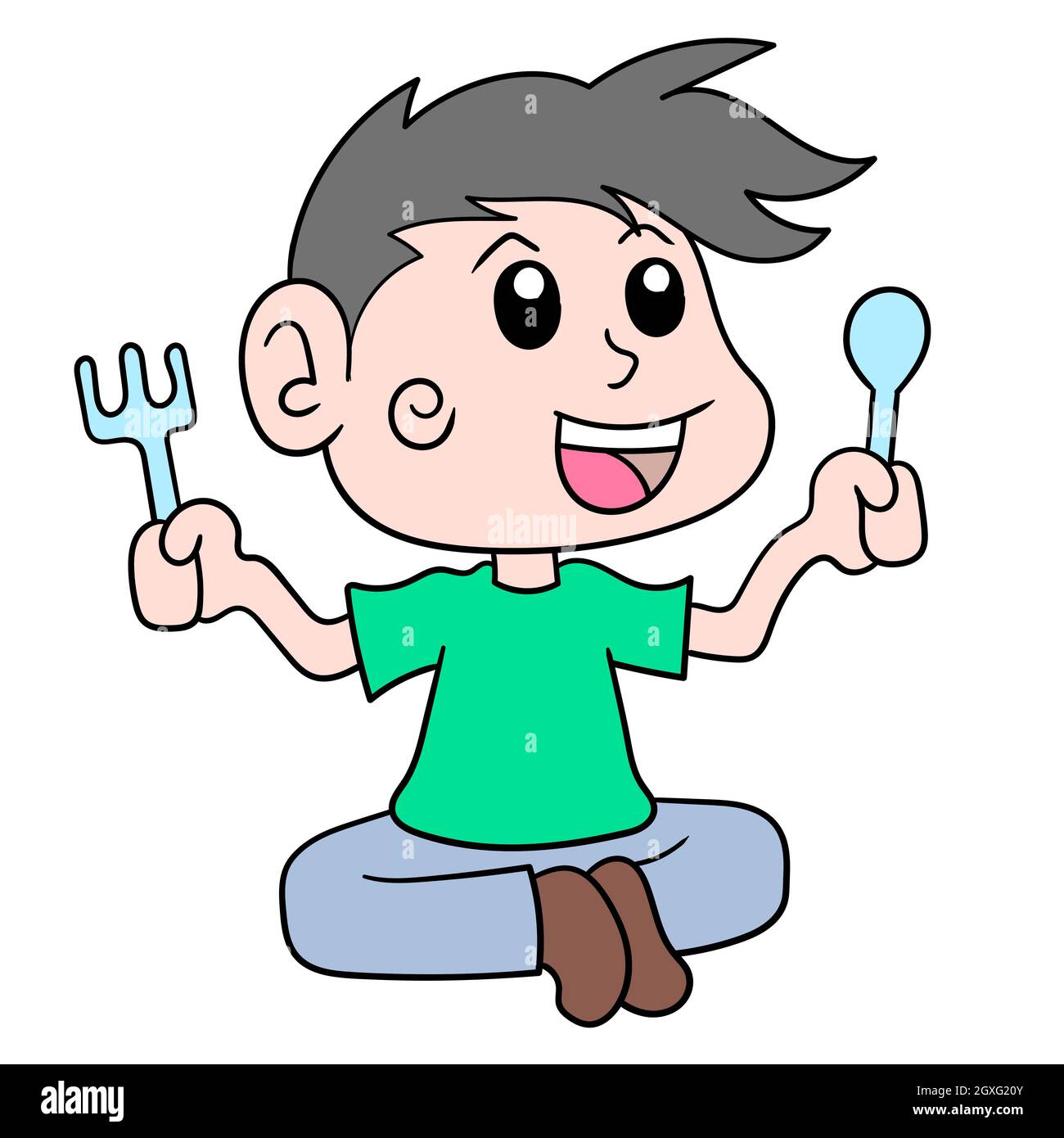 Cartoon cutlery hi-res stock photography and images - Alamy