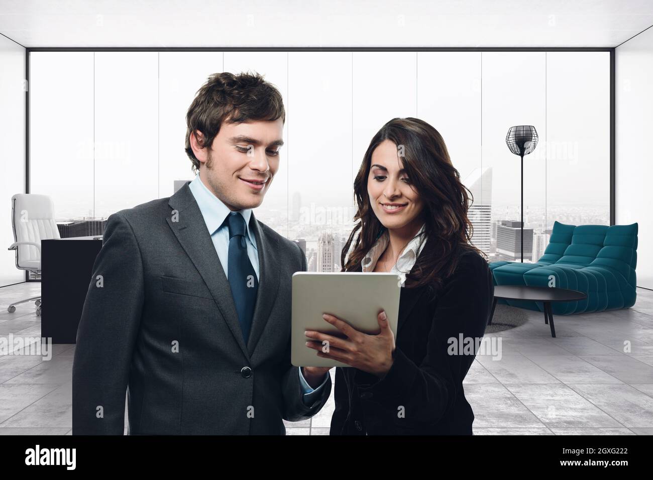 Successful leaders in a luxury executive office Stock Photo - Alamy