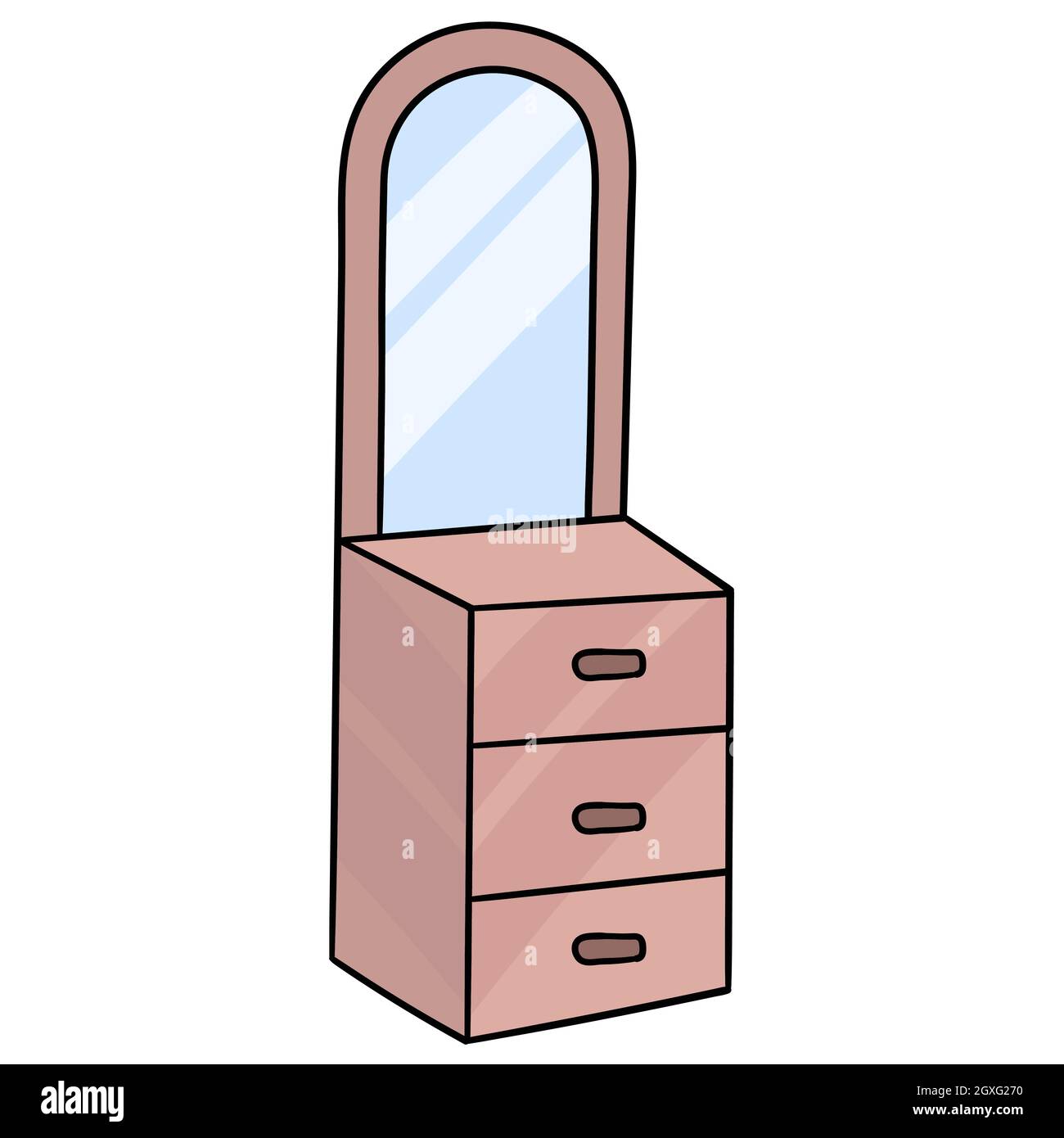 wooden dressing table Stock Vector Image & Art - Alamy