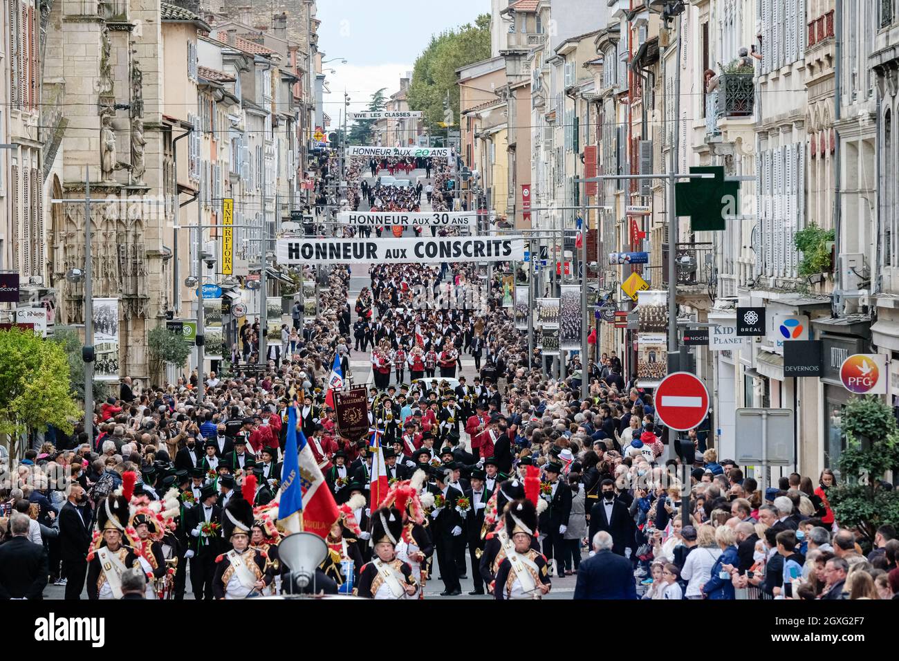Villefranche-sur-Saône (France), 3 October 2021. Wave of conscripts in ...