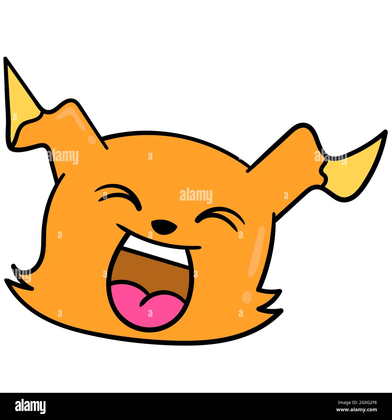 the head weasel is happily laughing out loud Stock Vector Image & Art ...