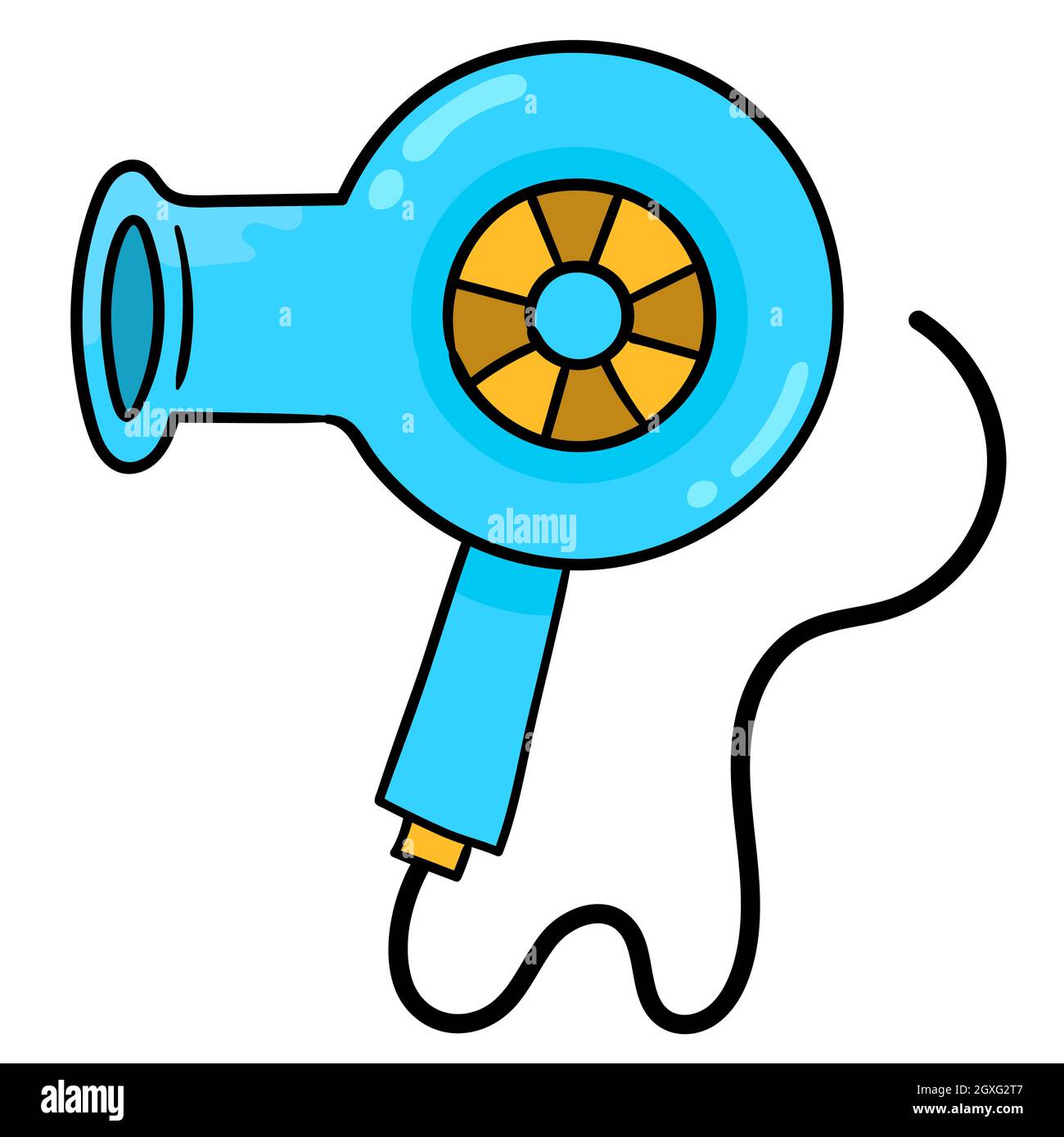 Hairdryer cartoon hi-res stock photography and images - Alamy