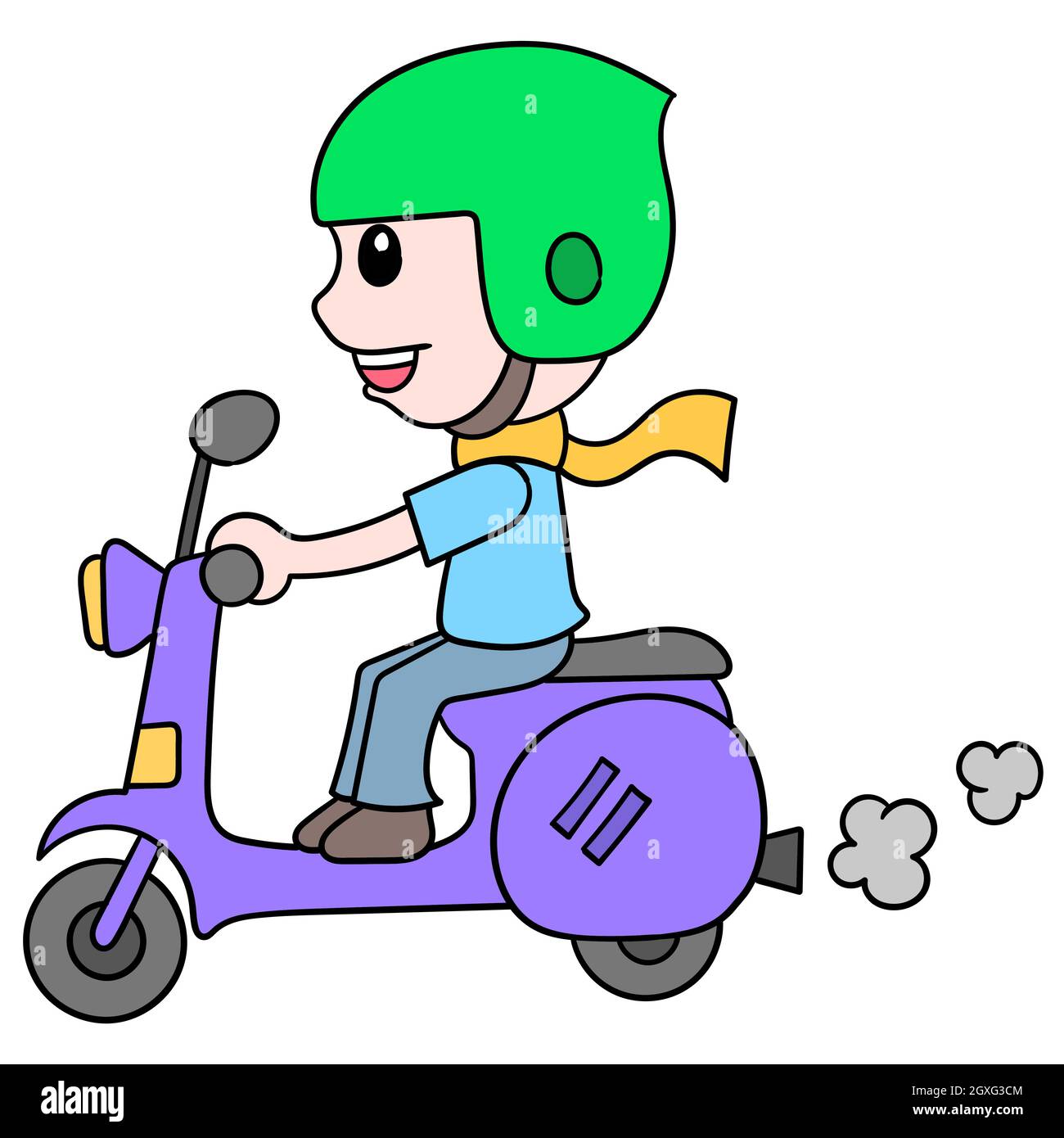 A man wearing a safety helmet Stock Vector Images - Alamy