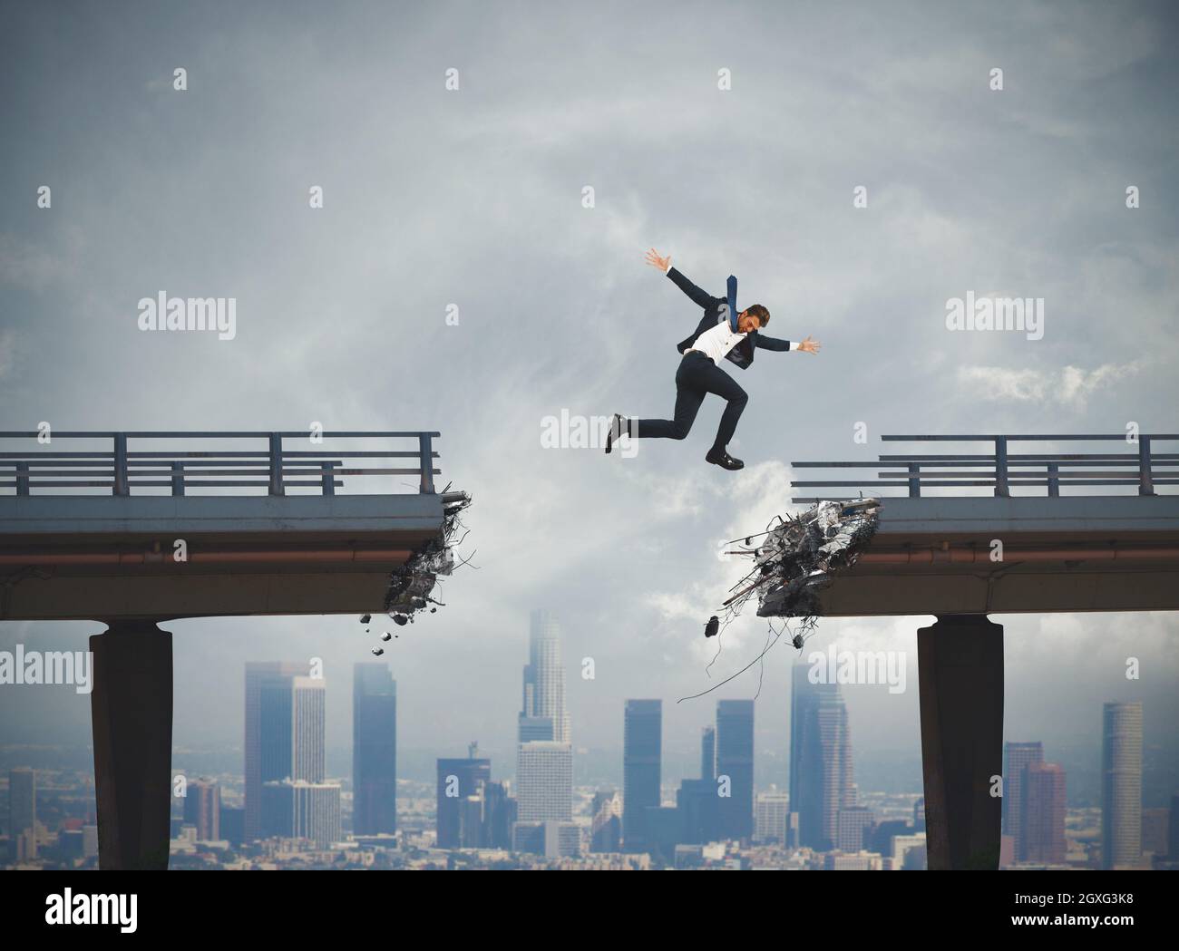 Bridge gap broken hi-res stock photography and images - Alamy