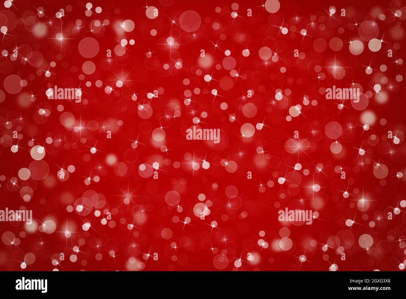 Abstract maroon red Christmas holiday winter background of falling snow ...