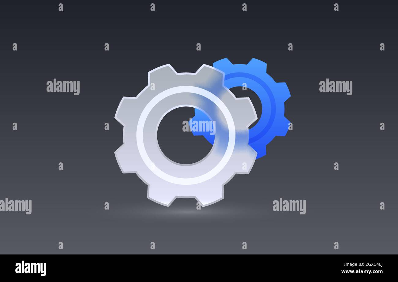 Glass settings mechanical transparent icon, collection sign. Vector ...