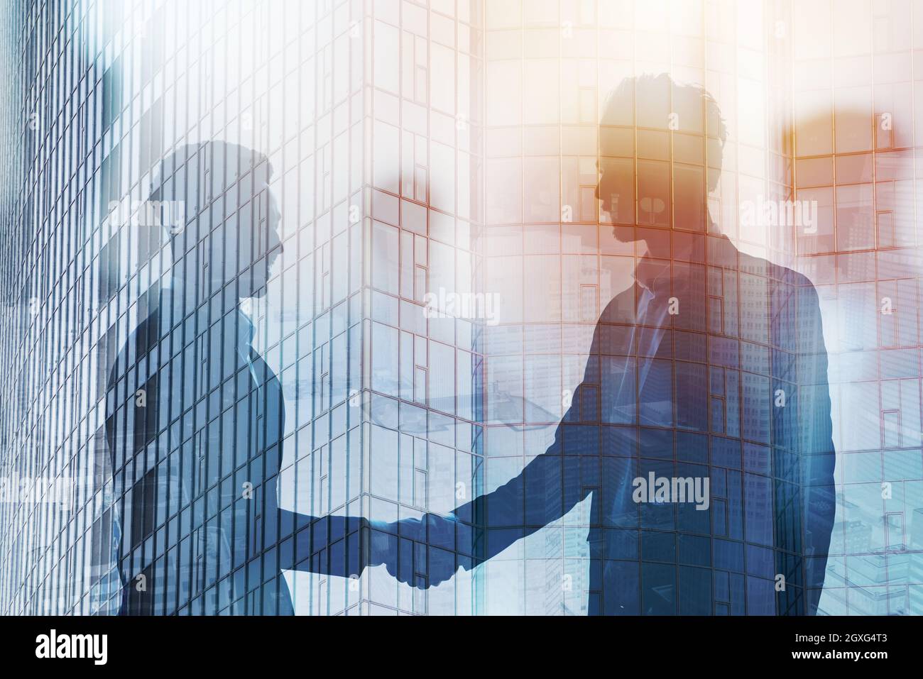 Handshaking business person in the office. concept of teamwork and ...