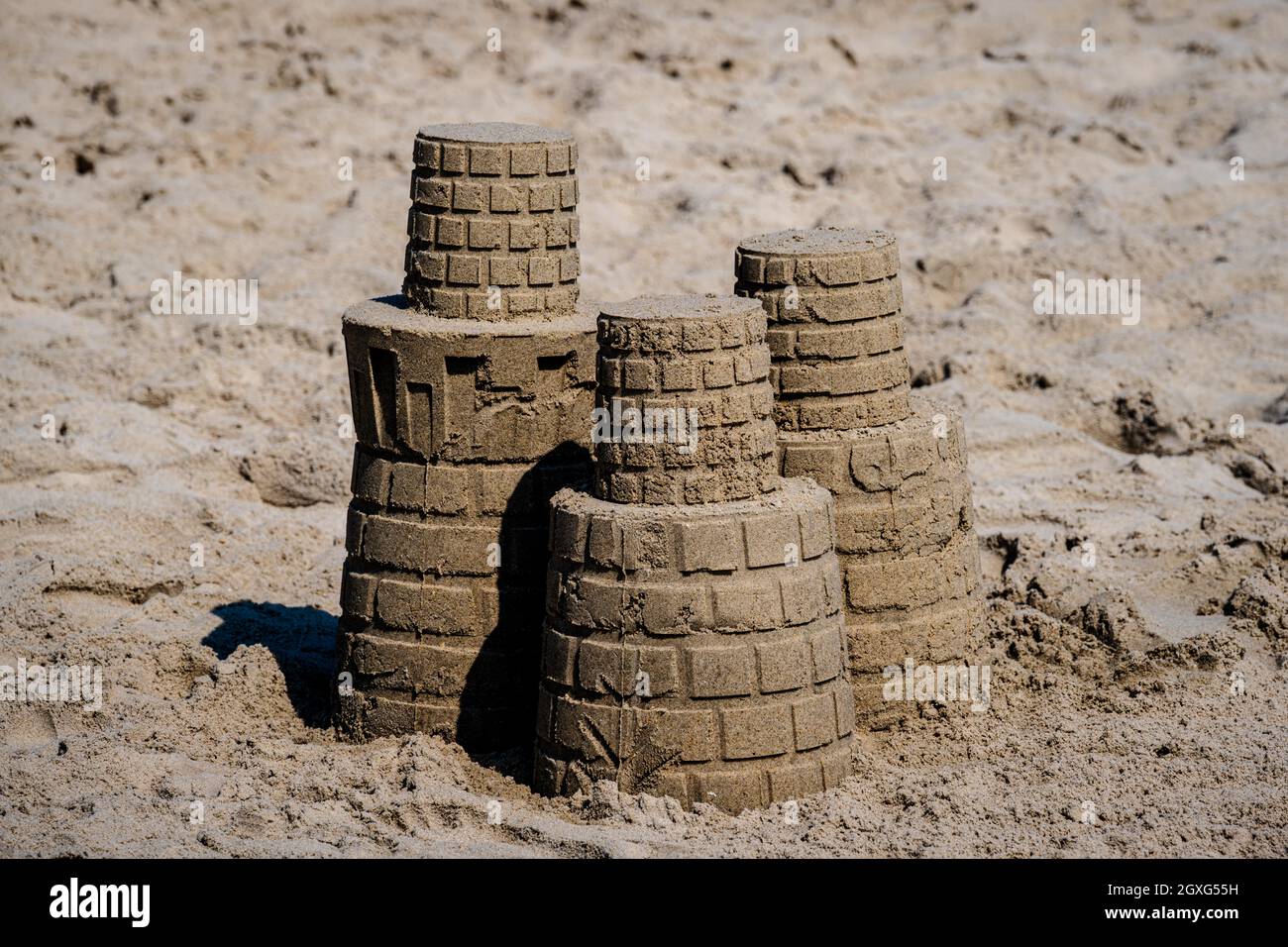 Sand Castles in Duck, NC Stock Photo - Alamy