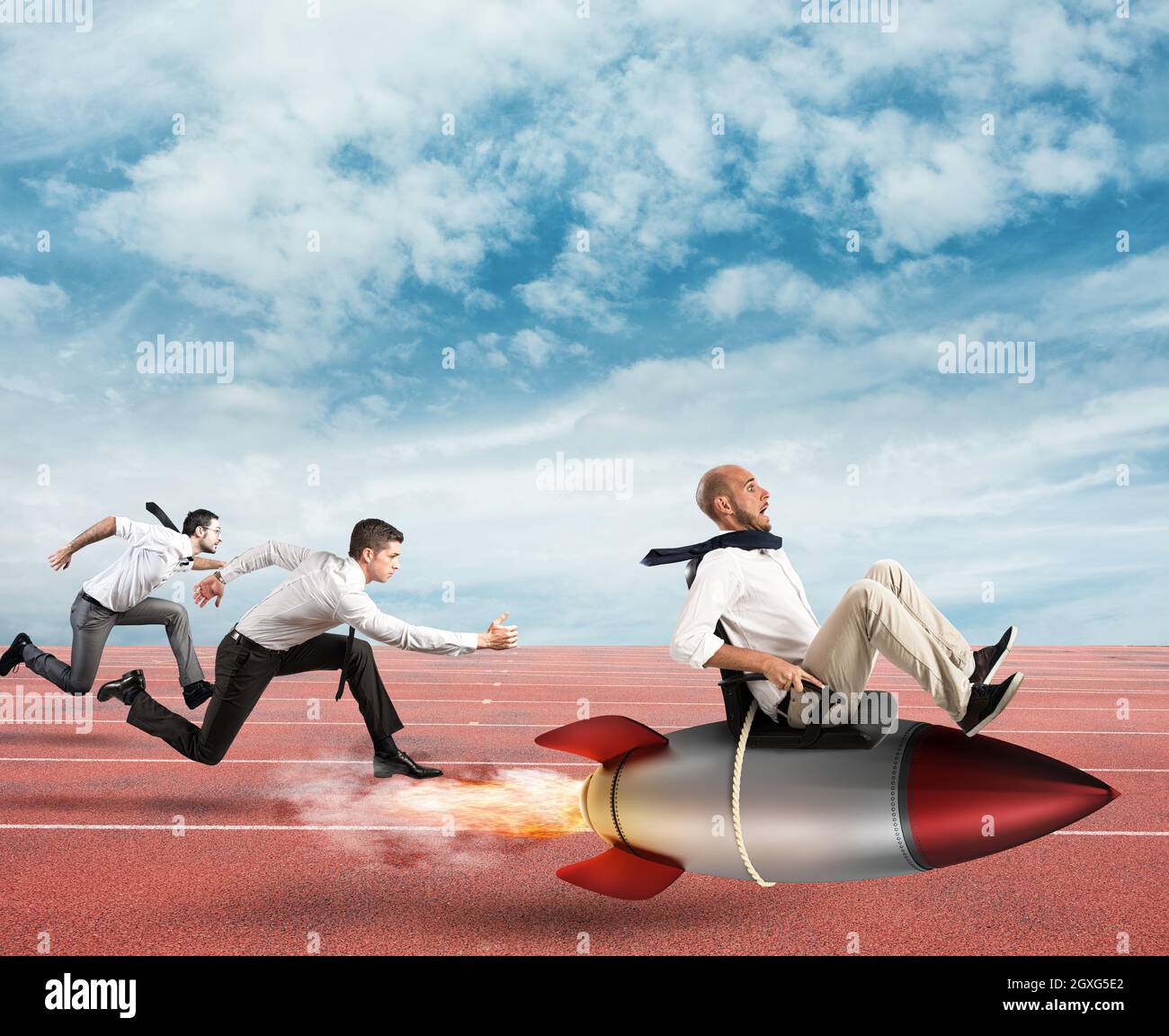 Run race rocket hi-res stock photography and images - Alamy