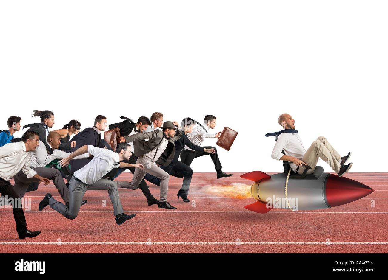 Run race rocket hi-res stock photography and images - Alamy