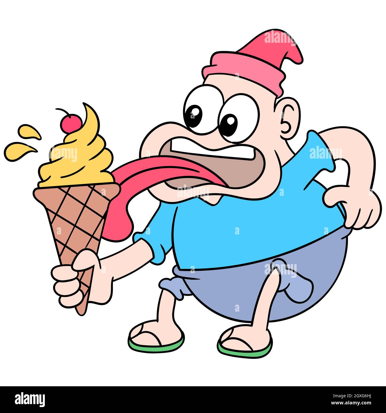 Cartoon greedy hi-res stock photography and images - Alamy