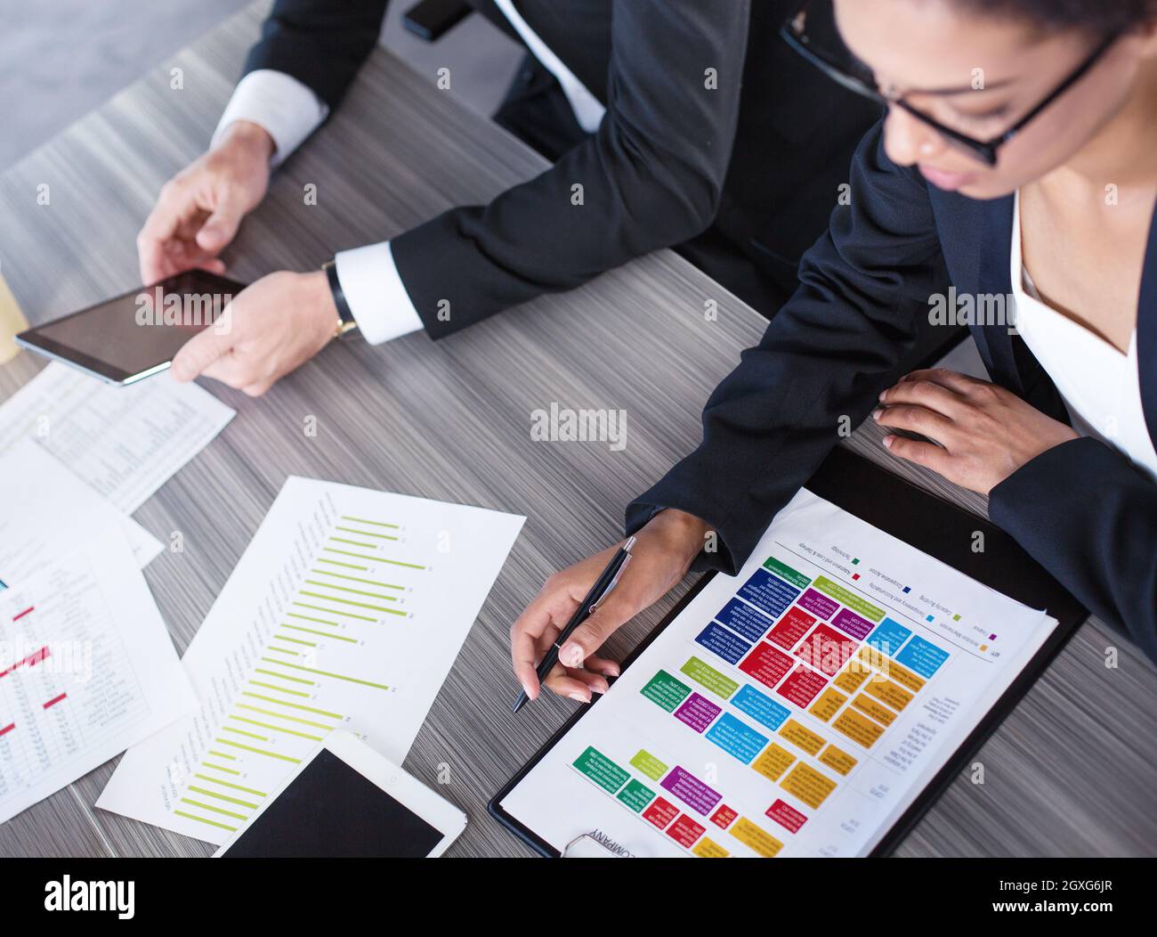 Team of people work together in office. Concept of teamwork and ...