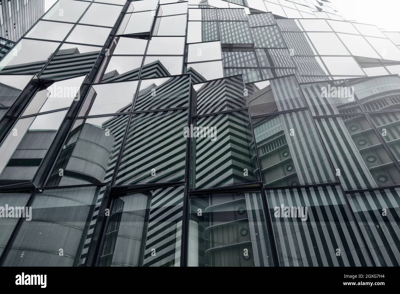 Modern building of a skyscraper in Japan. Concept of company success ...