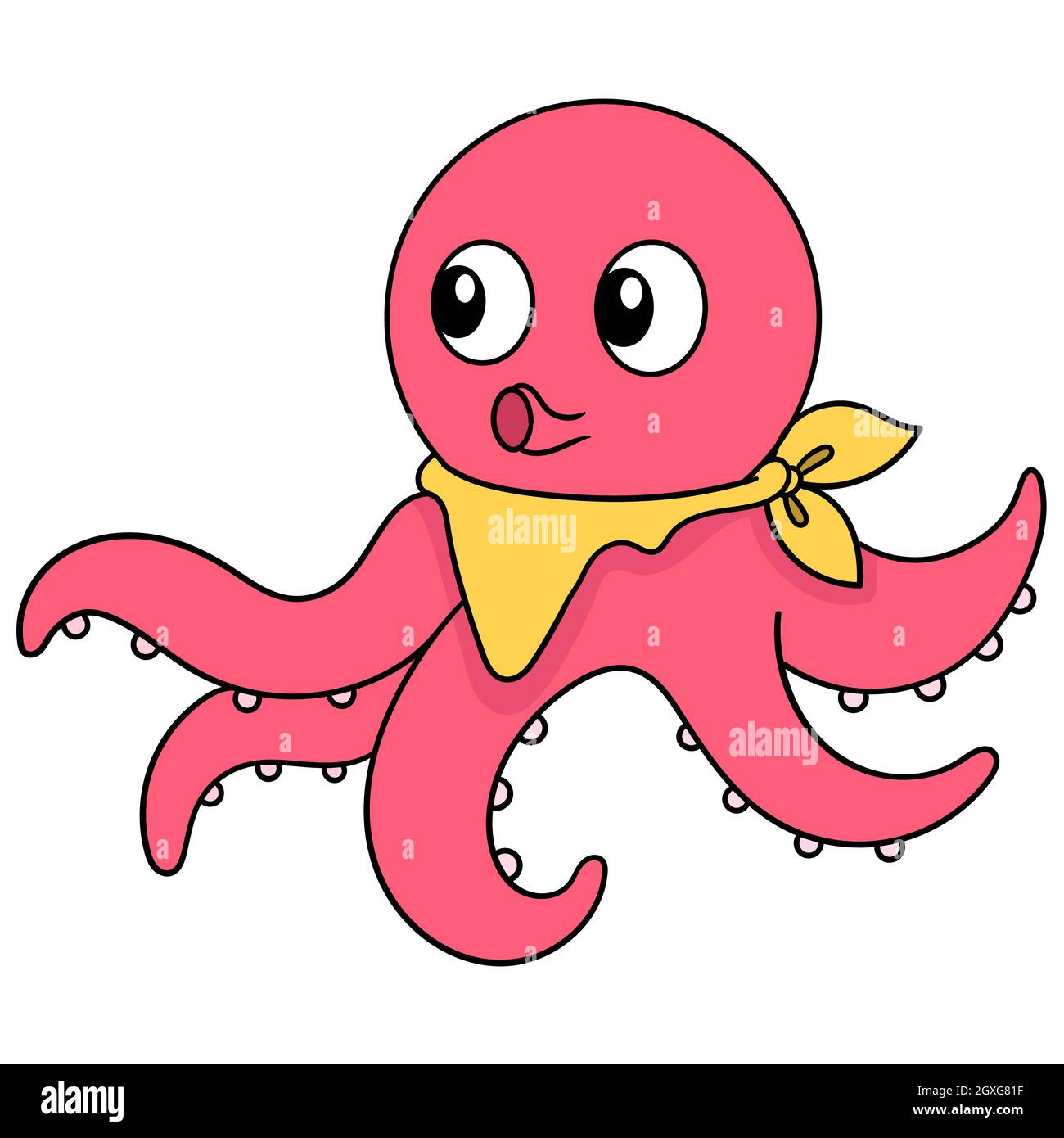 Cartoon octopus head hi-res stock photography and images - Alamy