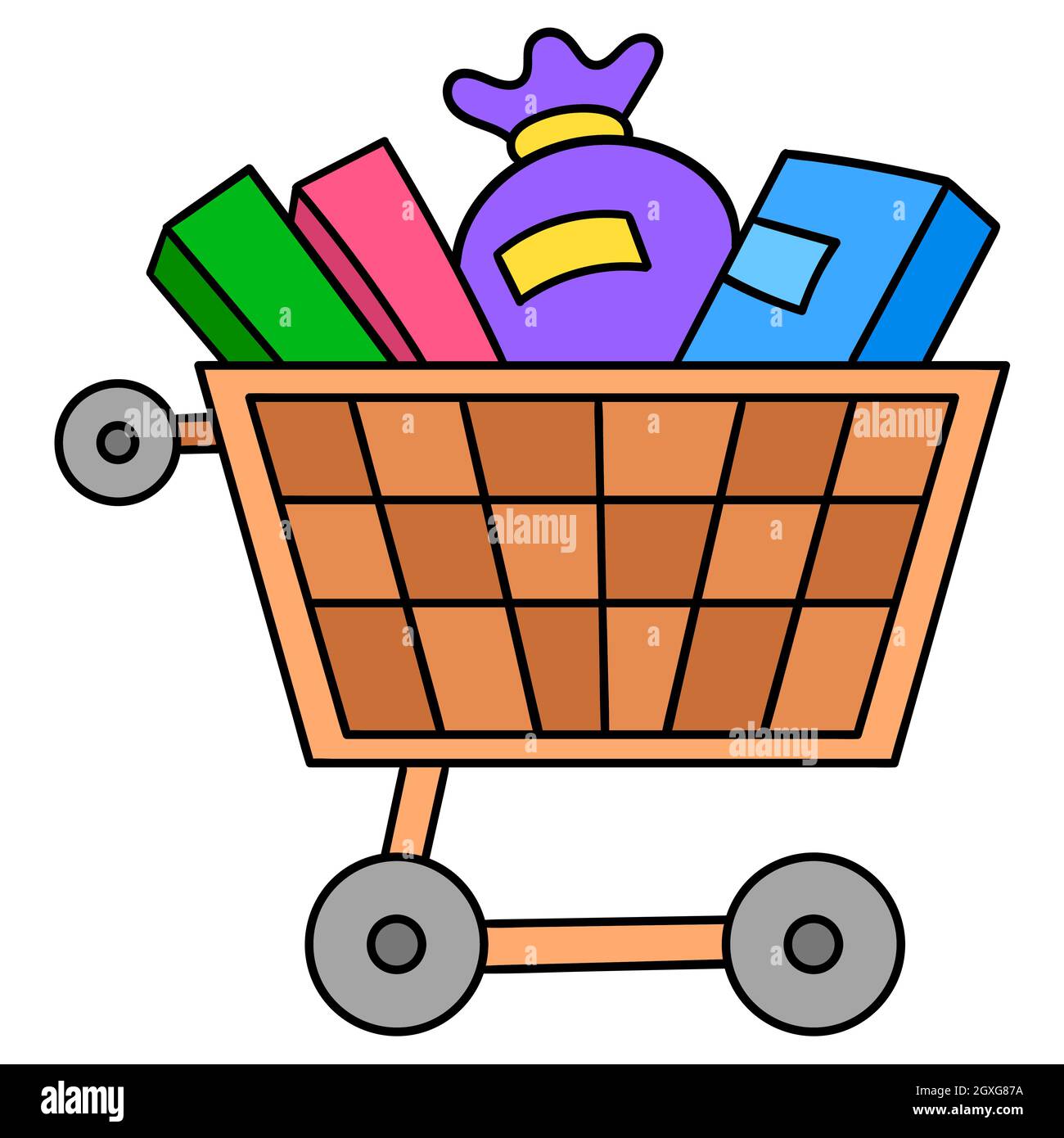 Grocery goods Cut Out Stock Images & Pictures - Alamy