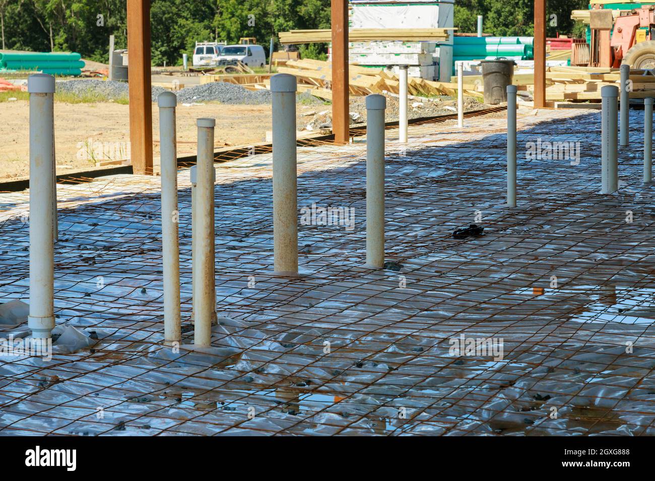 PEX drain sewer pipes assembling system of sanitary pipes in the ground ...