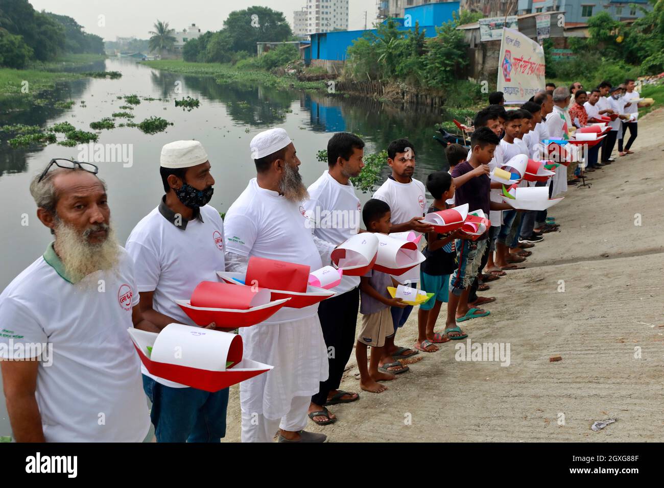 Dhaka, Bangladesh - October 05, 2021: The demand for decontamination of ...