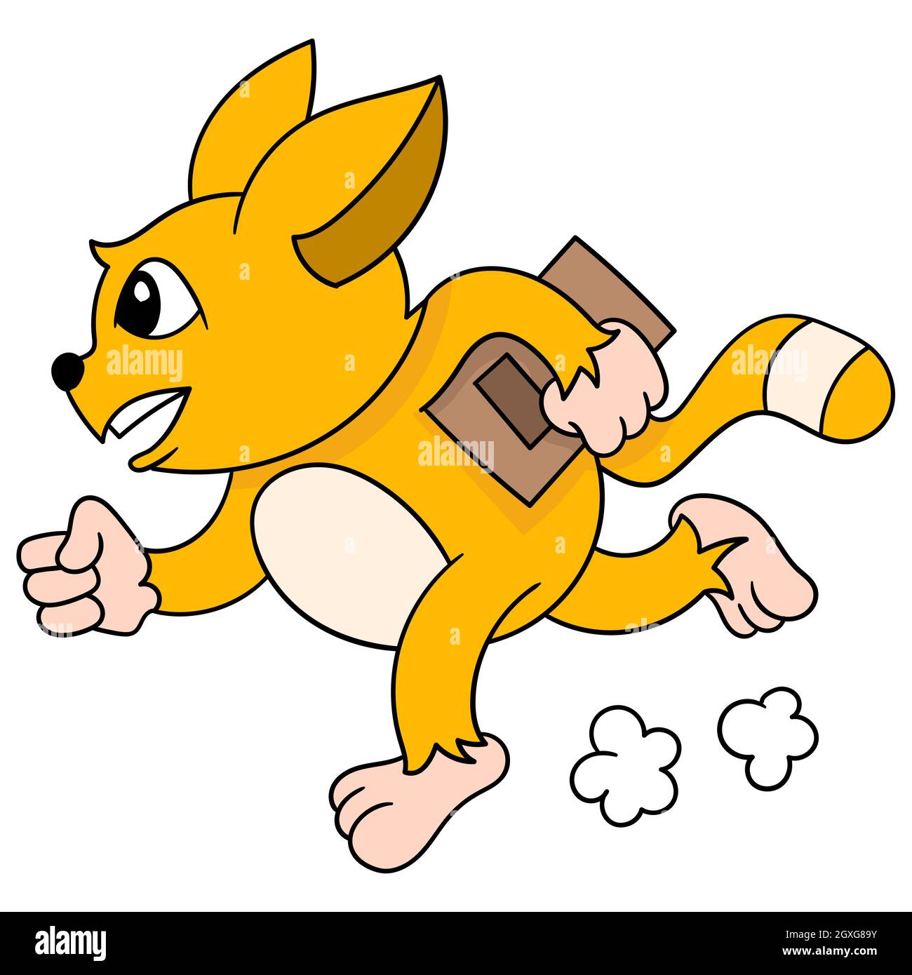 Cartoon fox running hi-res stock photography and images - Alamy
