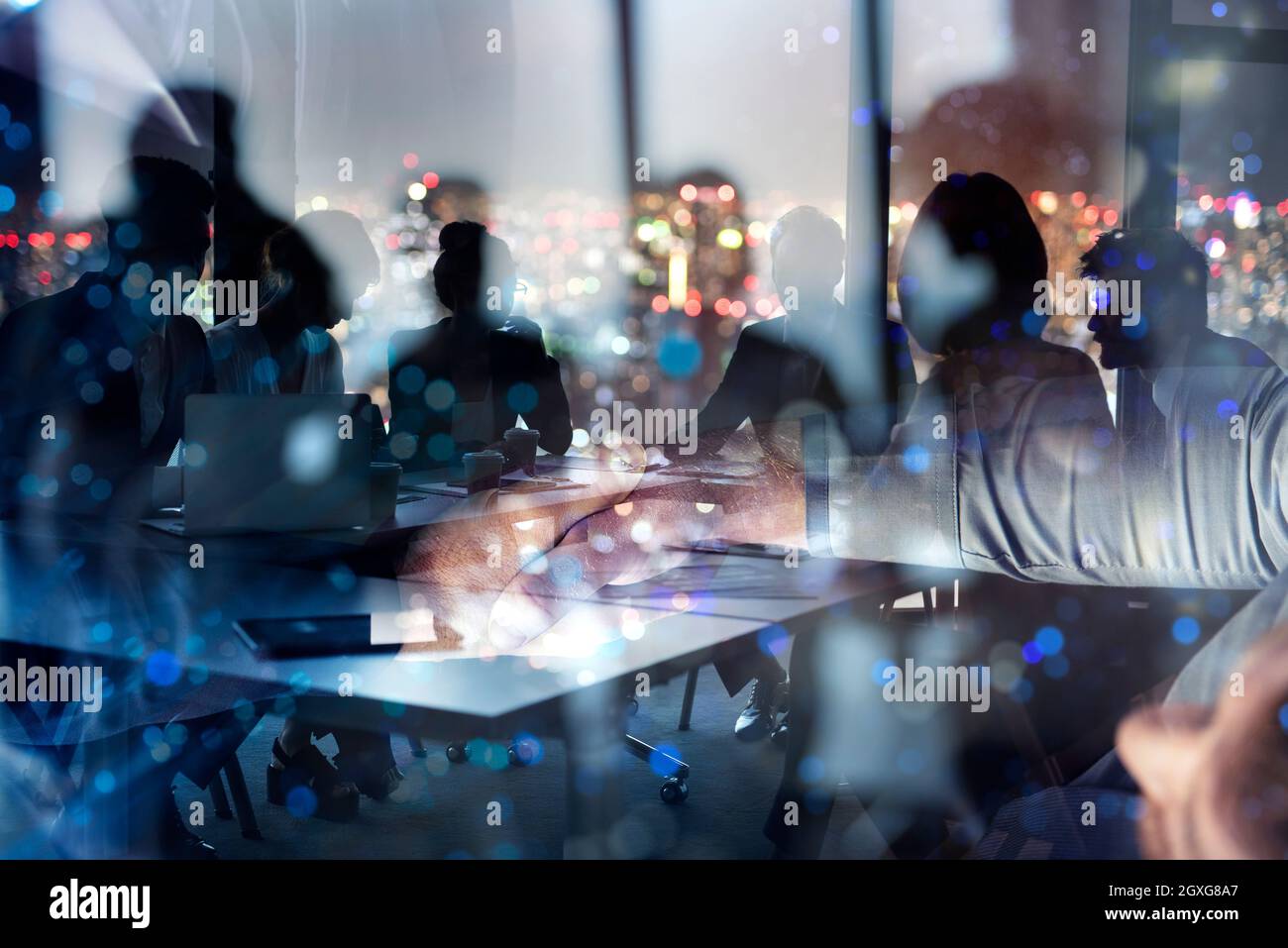 Business people work together in office. Concept of teamwork and ...