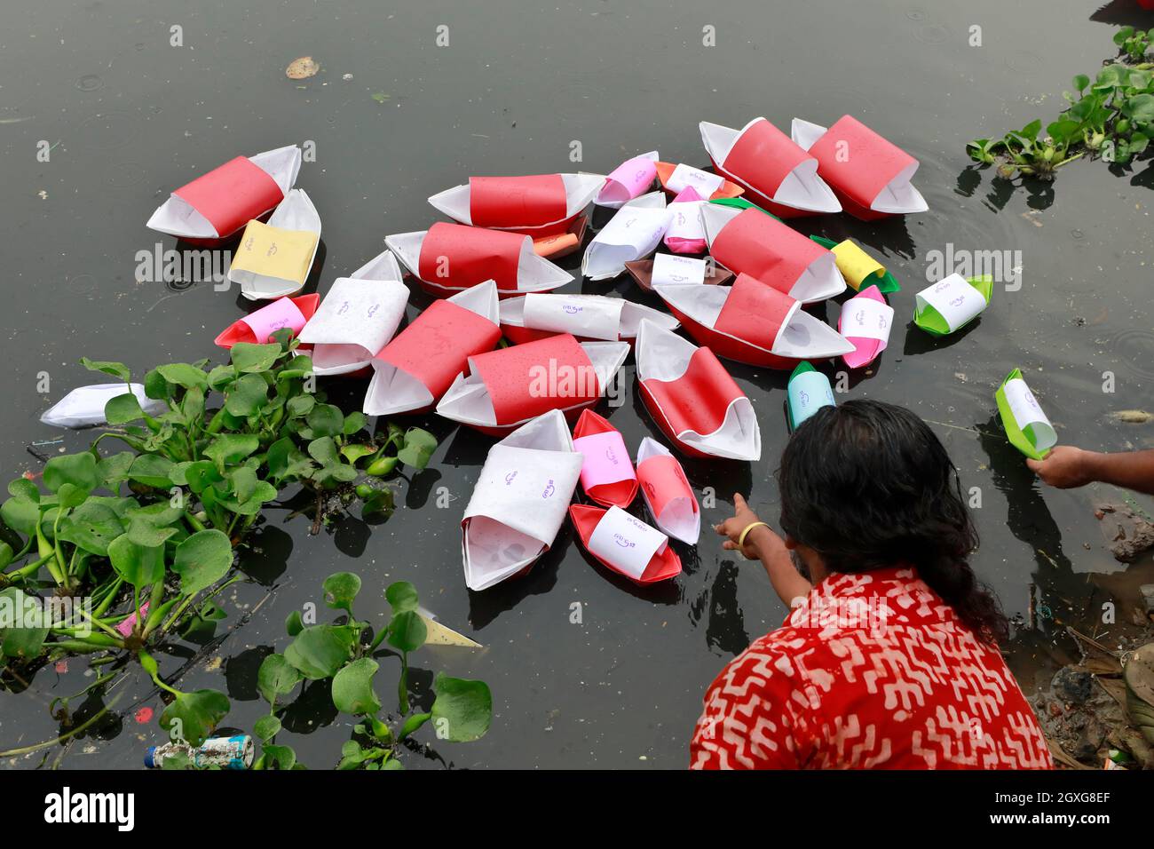Dhaka, Bangladesh - October 05, 2021: The demand for decontamination of ...