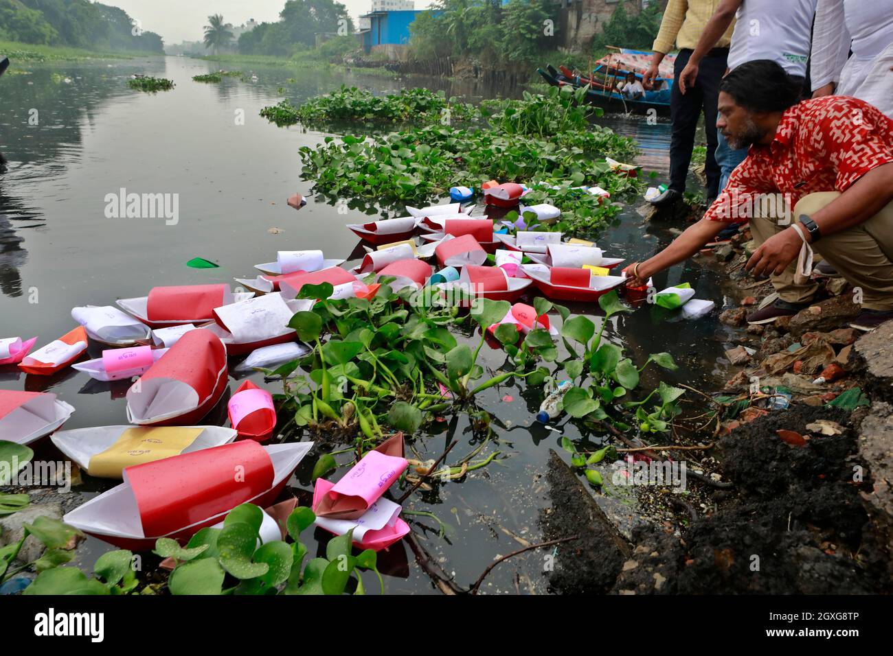 Dhaka, Bangladesh - October 05, 2021: The demand for decontamination of ...