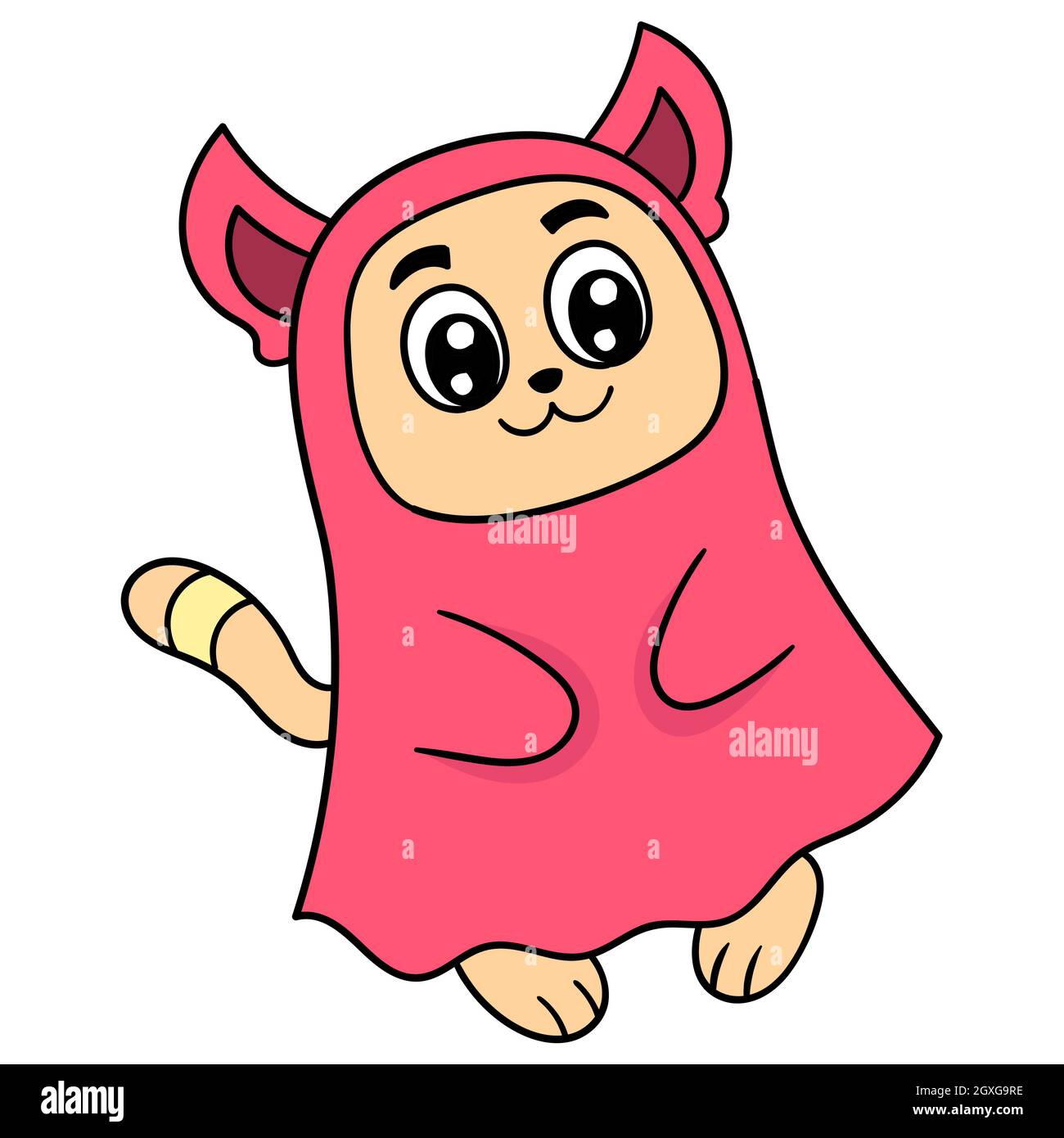 pet cat wearing a cute cloth Stock Vector Image & Art - Alamy