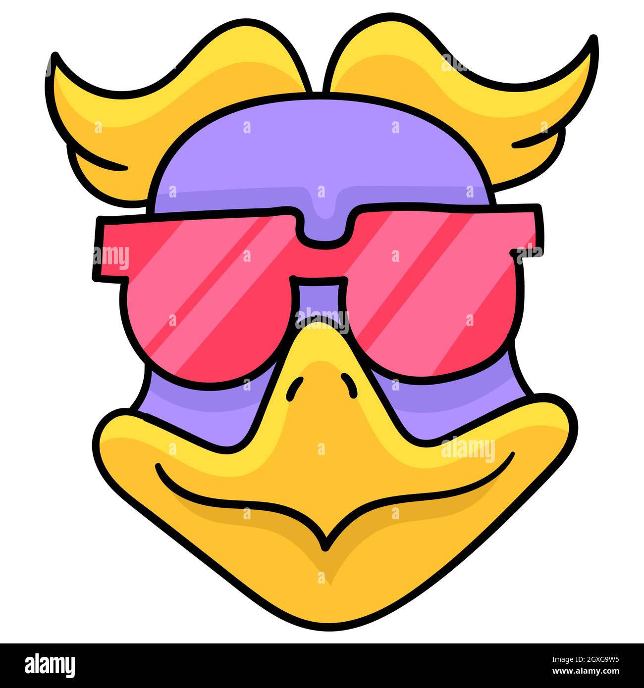 Bird with glasses Cut Out Stock Images & Pictures - Alamy