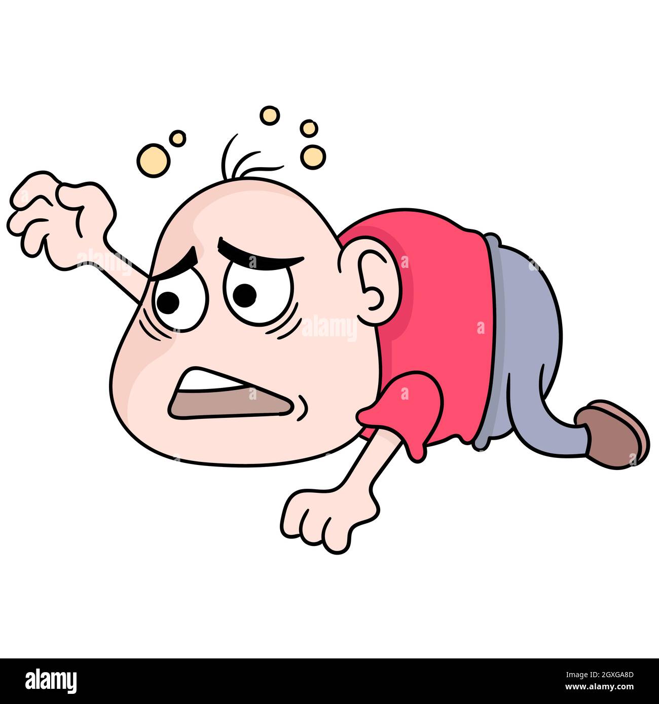 Crawling Man Clipart
