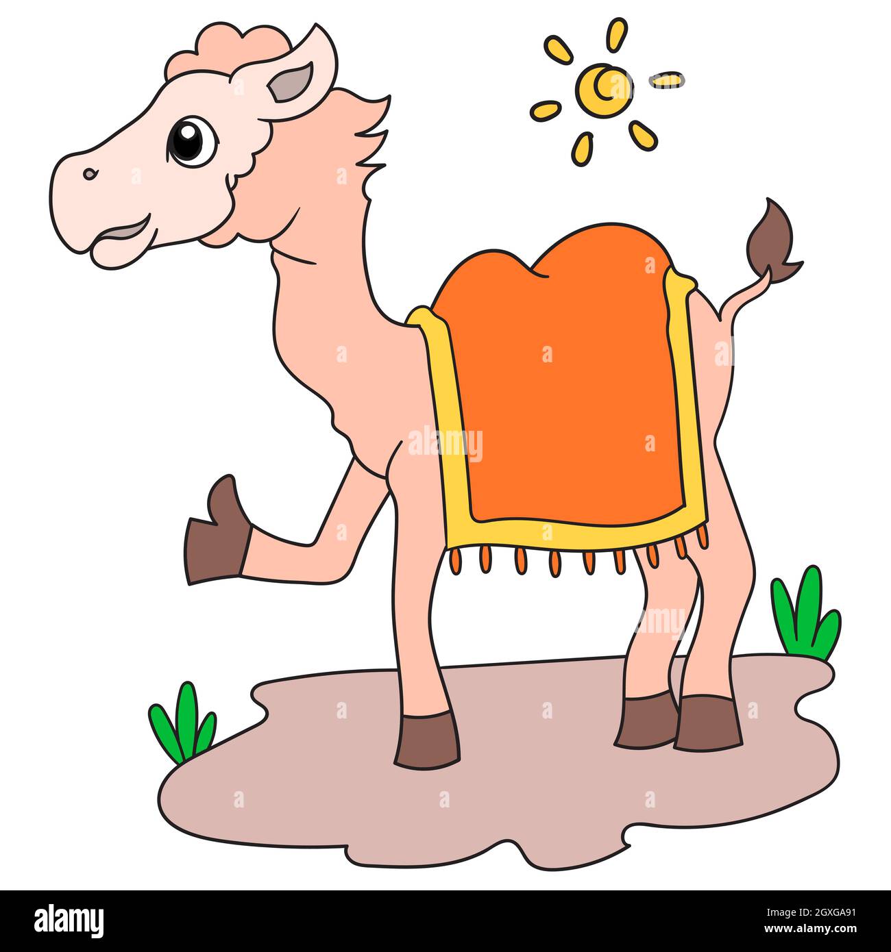Camel sticker Cut Out Stock Images & Pictures - Alamy