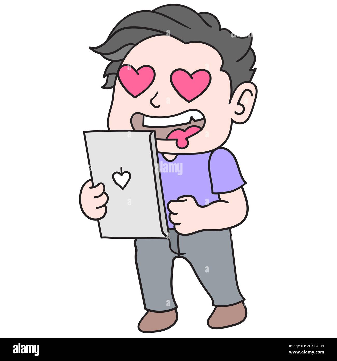 Boy media Cut Out Stock Images & Pictures - Alamy