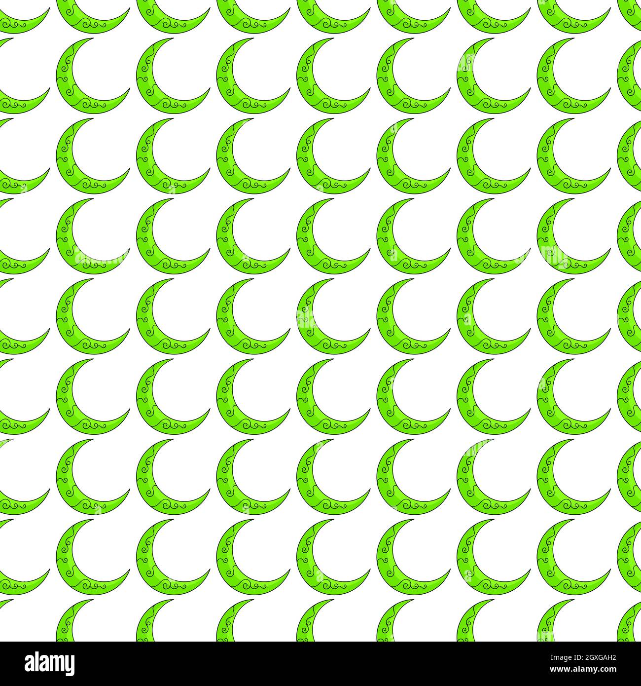 crescent moon seamless pattern textile print Stock Vector Image & Art ...