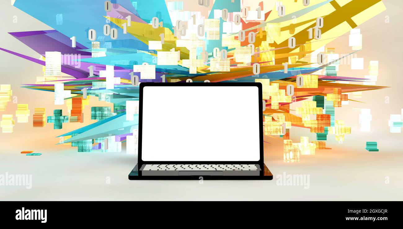 Digital Lifestyle Laptop Notebook Marketing Concept Stock Photo - Alamy