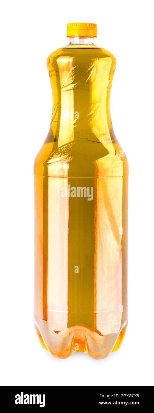 The bottle with tasty oil isolated on white background Stock Photo - Alamy