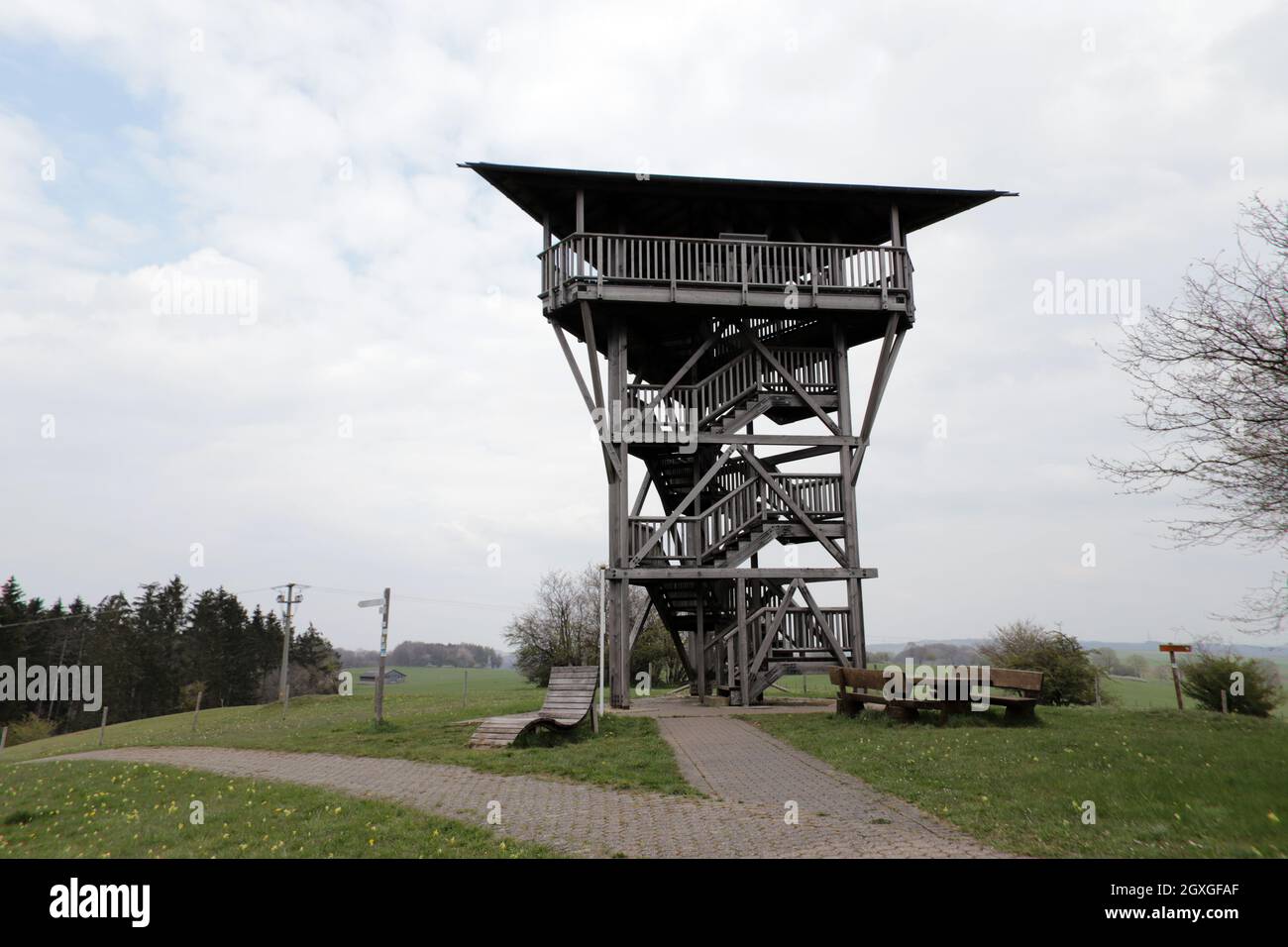 Aussichtsturm Eifel-Blicke auf dem Mühlenberg, Nettersheim-Marmagen ...