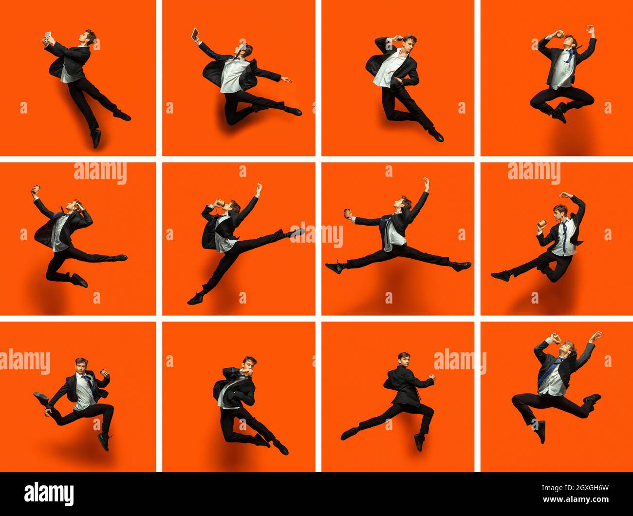 Dance of mixed emotions. Amazing performance of one male ballet dancer ...