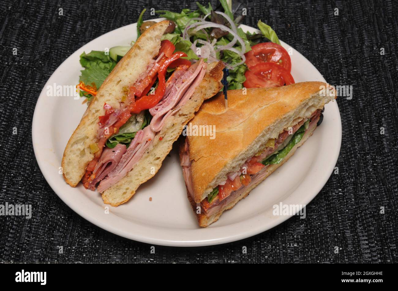 Delicious dish known as the ham sandwich Stock Photo - Alamy