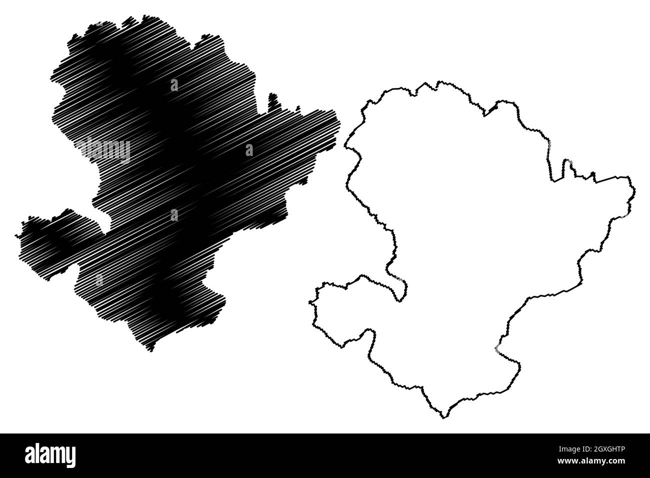 Jashpur district (Chhattisgarh State, Surguja division, Republic of ...