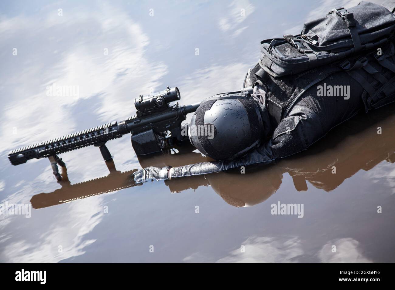 Dead body of special forces operator killed during a special operation ...