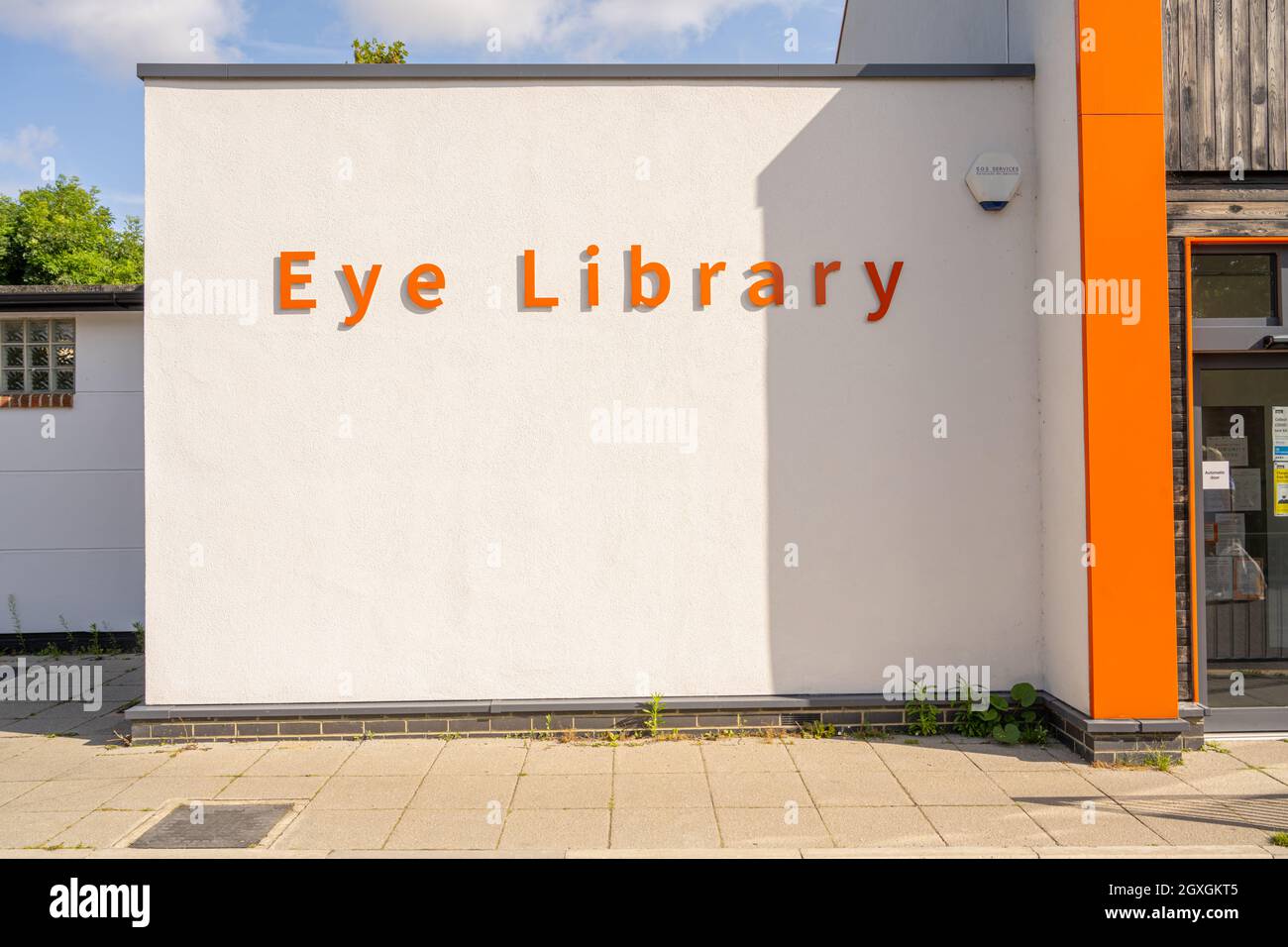 The new library at Eye Suffolk Stock Photo - Alamy