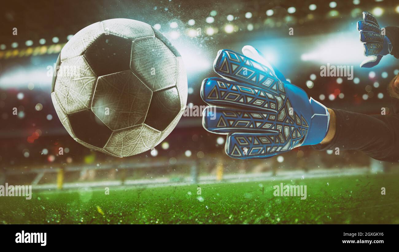 Football close up scene at the stadium Stock Photo - Alamy